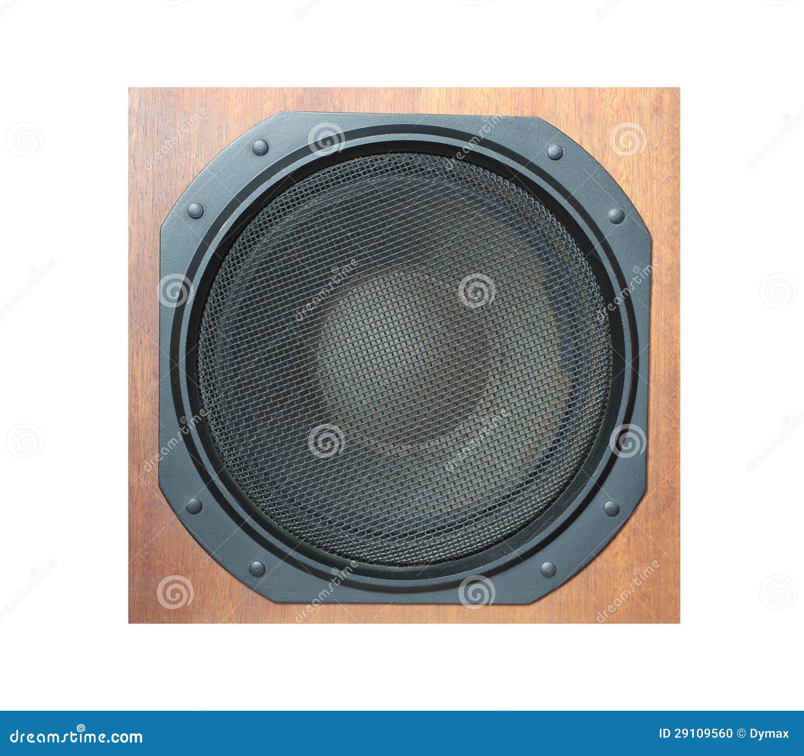 Subwoofer Loud Speaker System Isolated On White Stock Photography ...