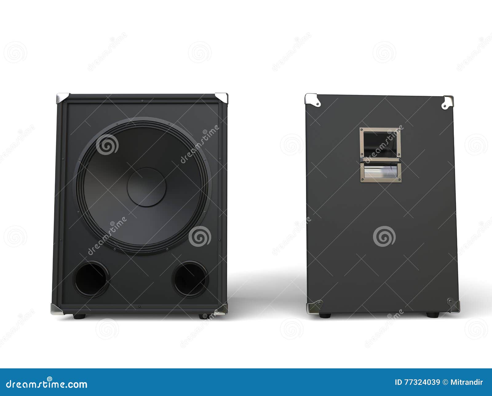 Loudspeaker Or Subwoofer Speaker Vector Illustration | CartoonDealer ...