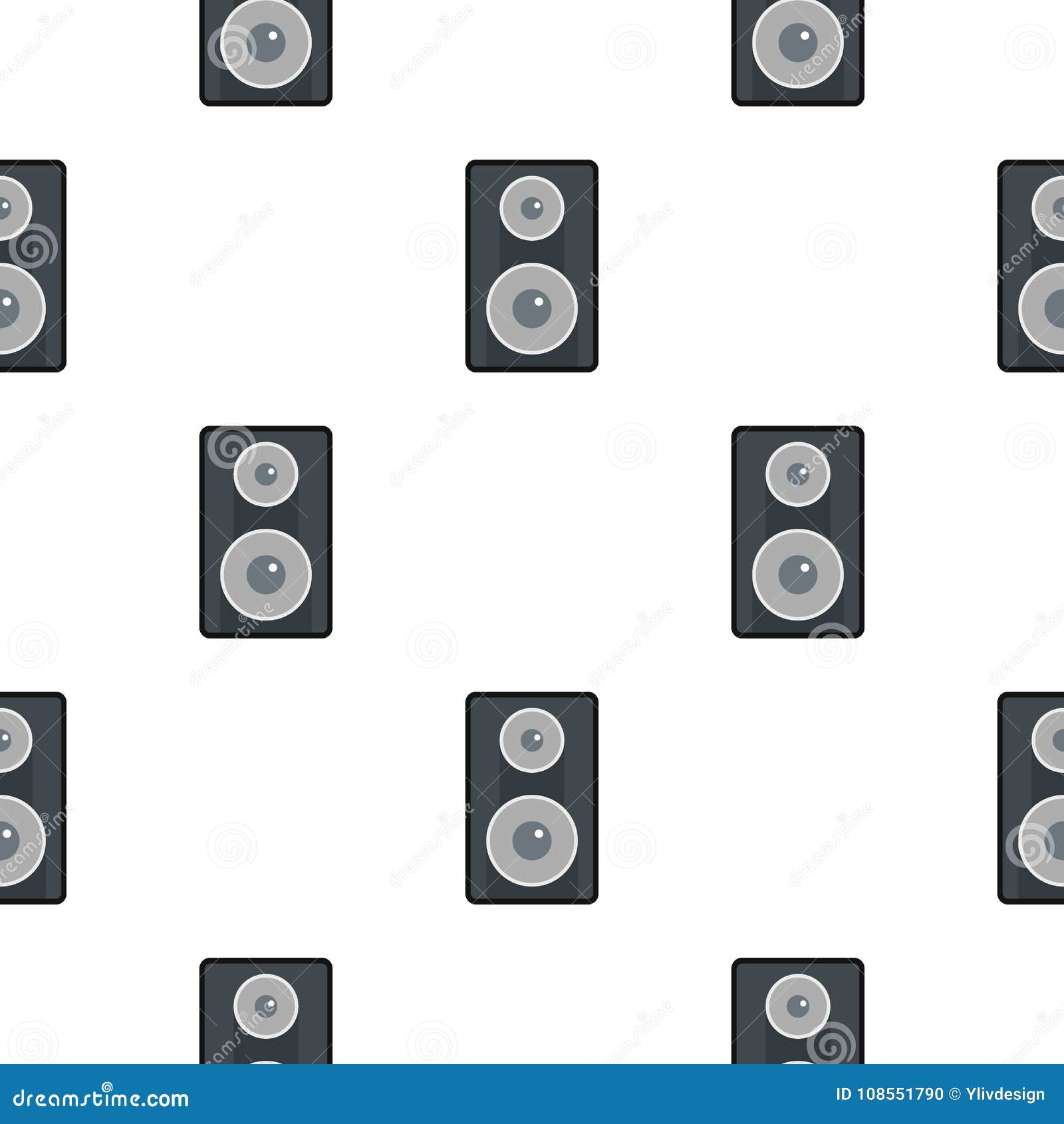 Subwoofer pattern seamless stock vector. Illustration of noise - 108551790