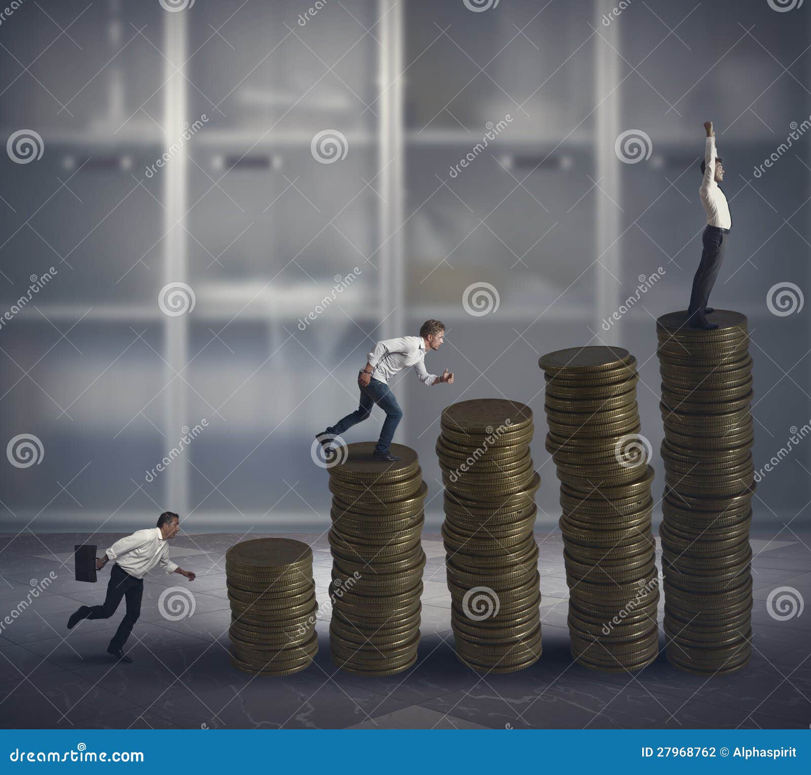 Succes en de concurrentie stock foto. Image of collectief - 27968762