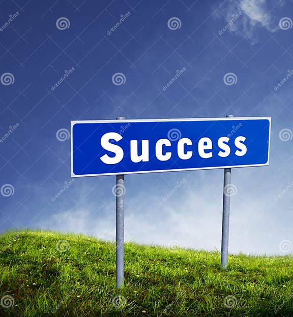 Succes sign board stock image. Image of green, life, finance - 10870637