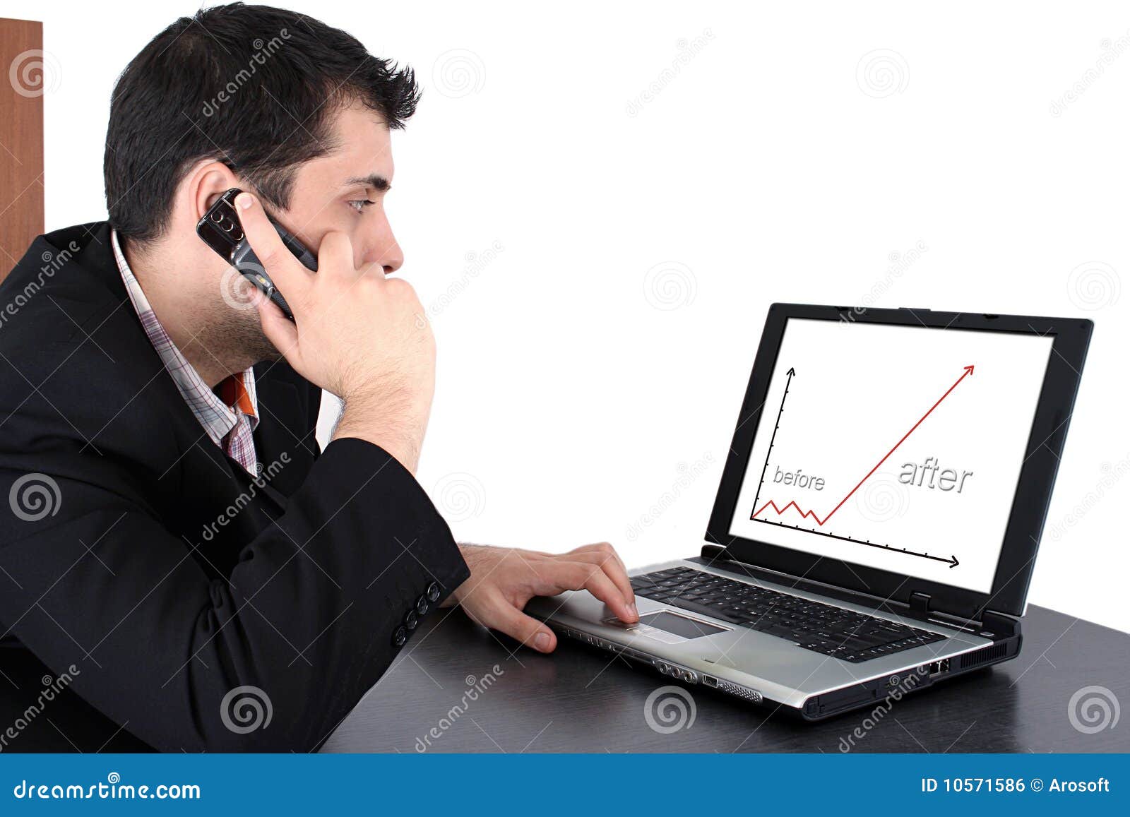 Succesful business man stock photo. Image of business - 10571586