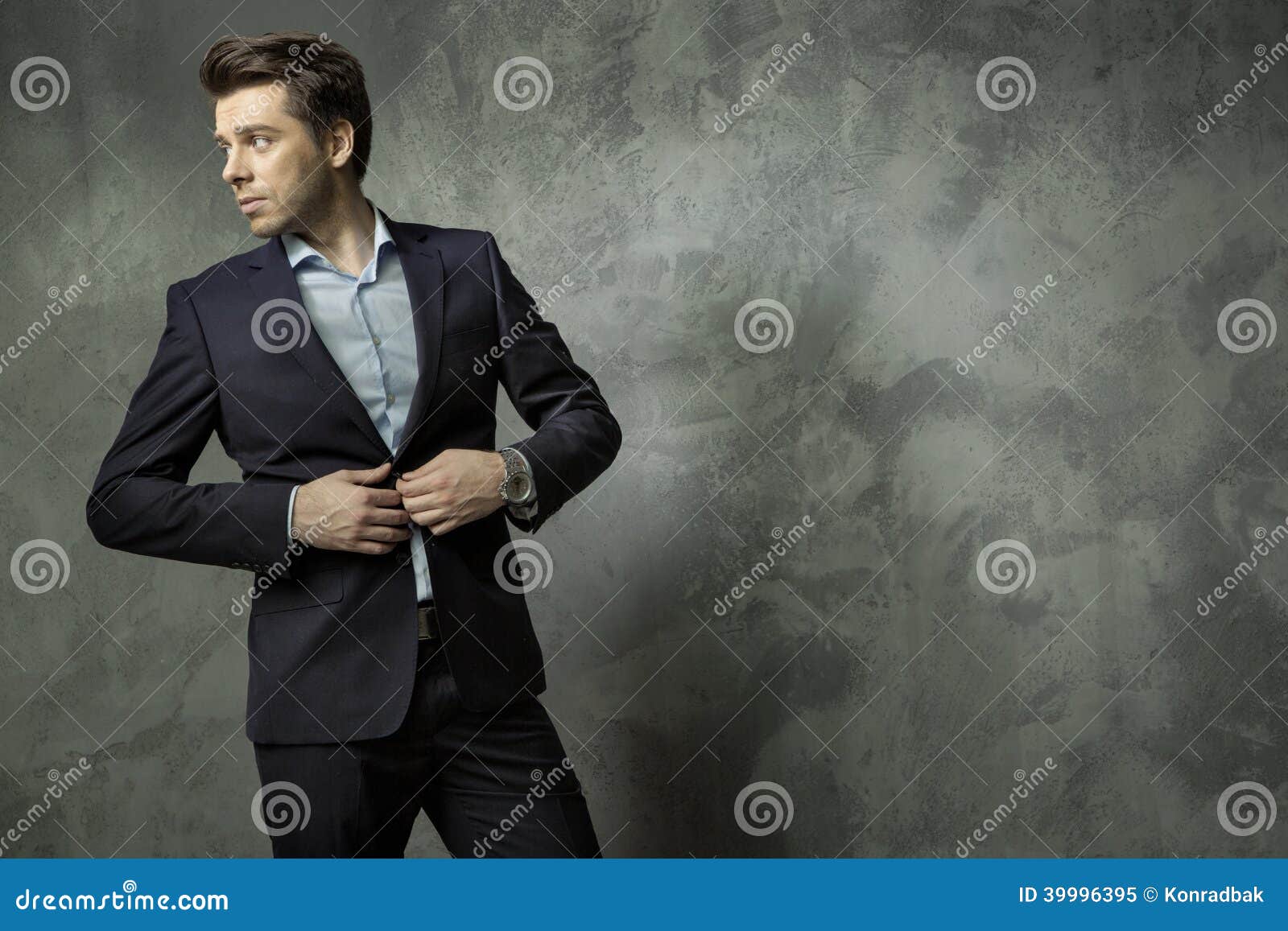 Succesful Young Manager Wearing Suit Stock Image - Image of business ...