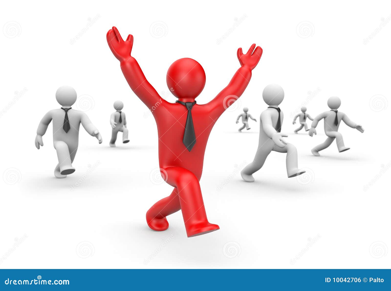 Collective Success Led By The Leader Stock Photography | CartoonDealer ...