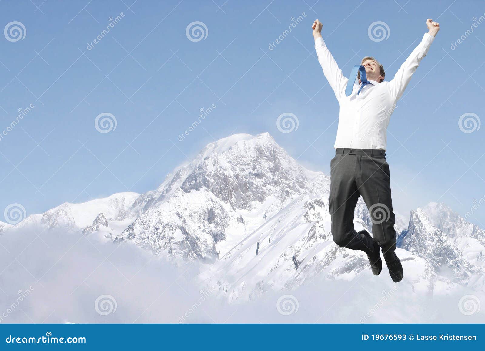 Success stock image. Image of jumping, achievement, successful - 19676593