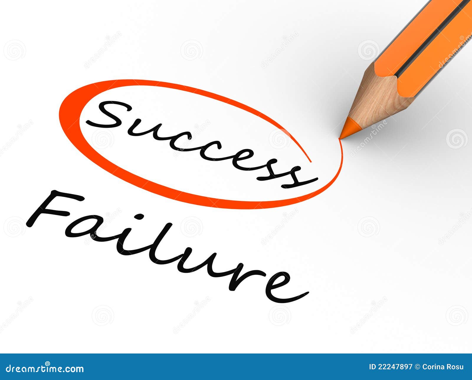Success stock illustration. Illustration of fail, checklist - 22247897