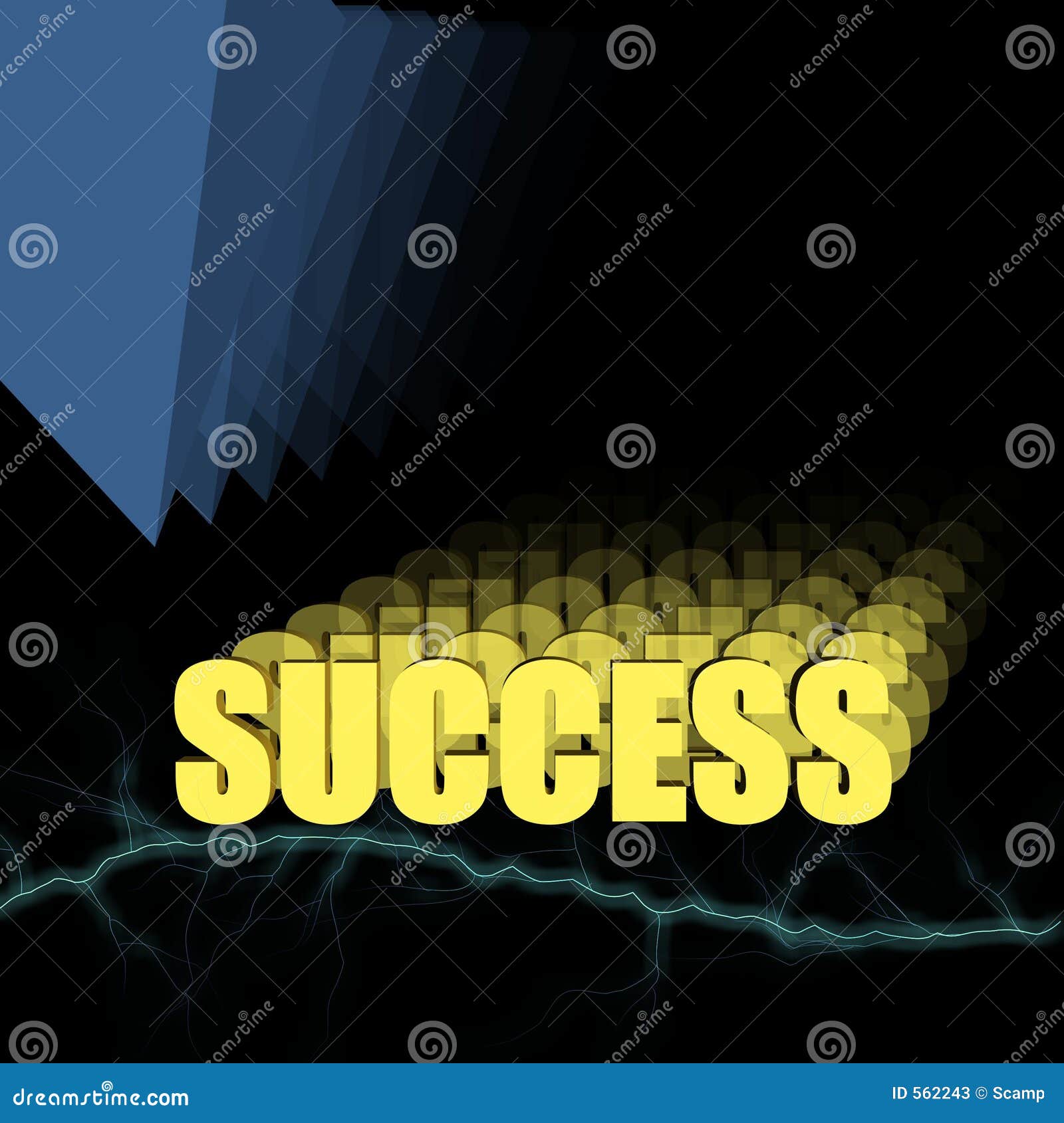 Success 3D stock illustration. Illustration of power, inspiration - 562243