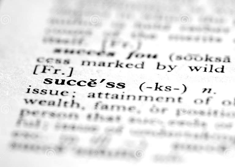 Success stock image. Image of dollars, company, dictionary - 419227
