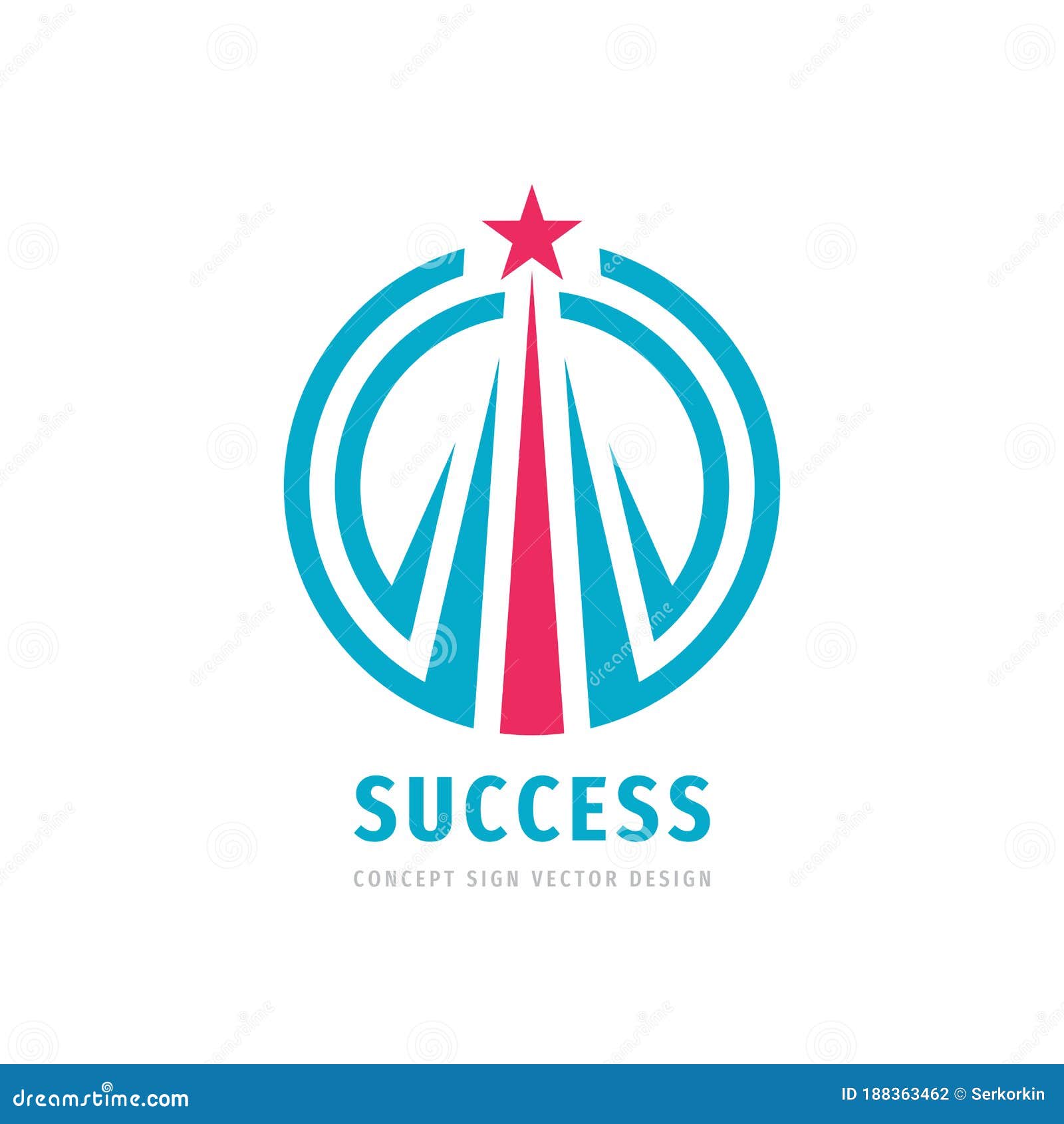 Success - Abstract Vector Logo. Design Elements with Star Sign ...