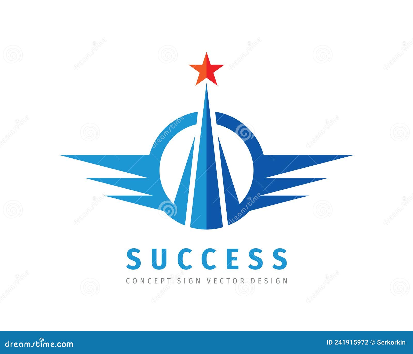 Success - Abstract Vector Logo. Design Elements with Star Sign ...