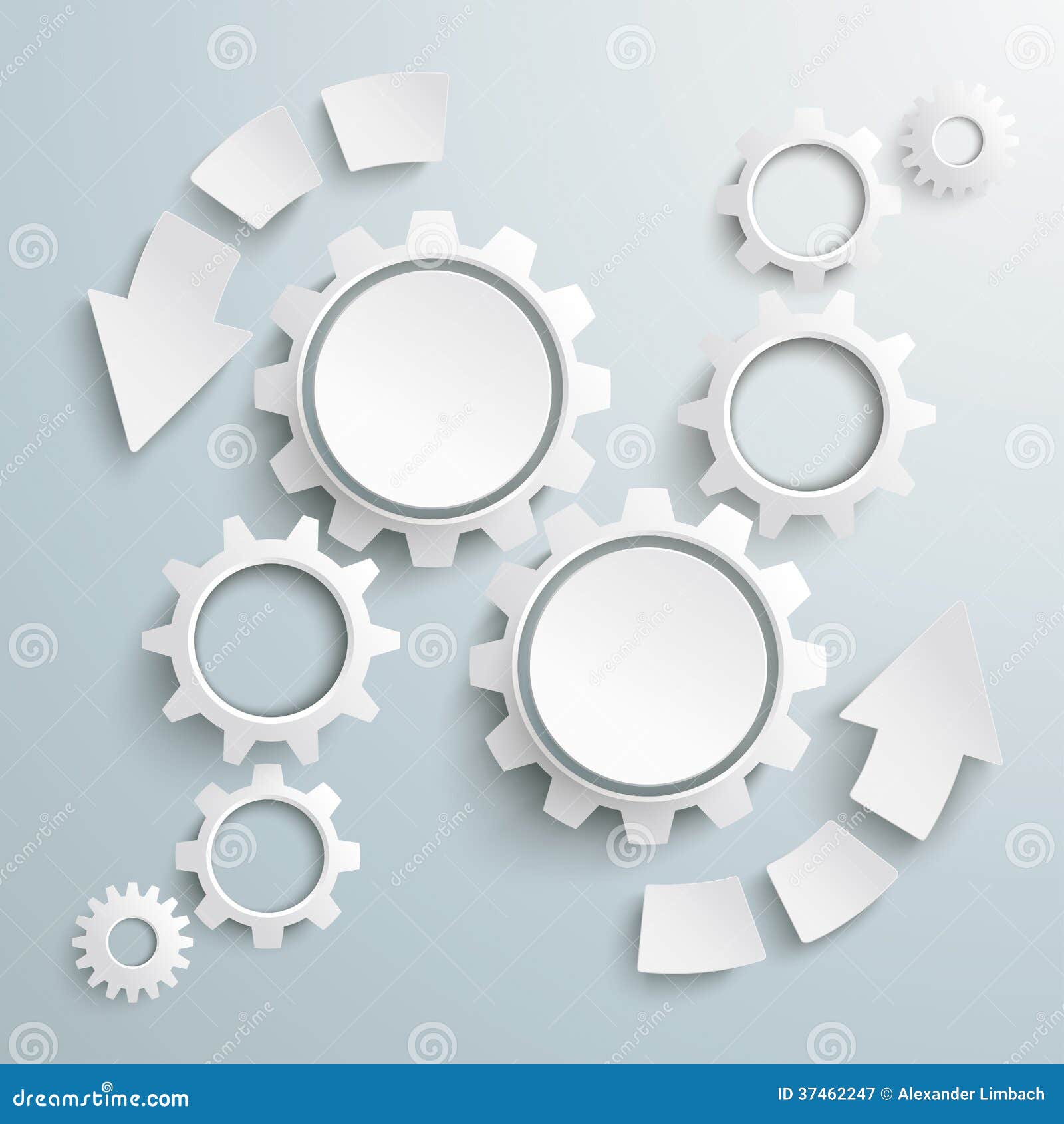 Success Arrow 6 Pieces Industry Production Stock Illustration ...