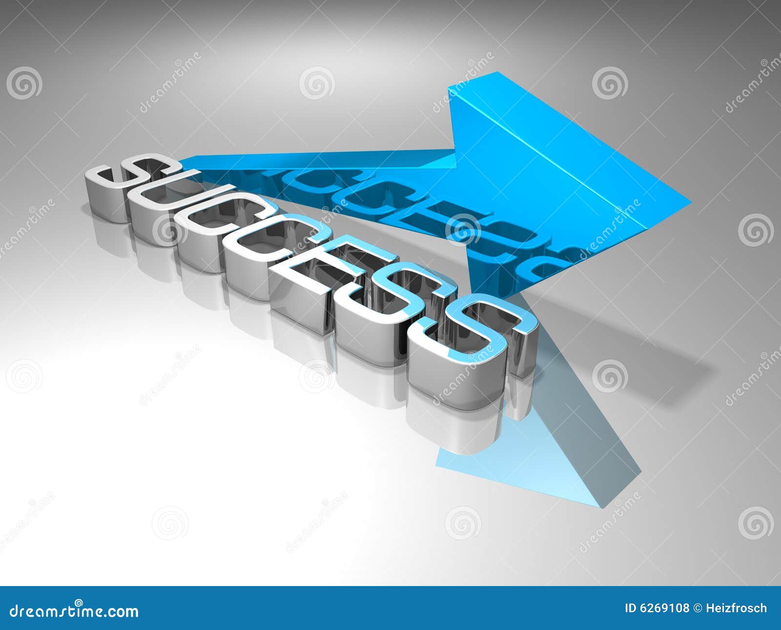 Success arrow stock illustration. Illustration of reflecting - 6269108