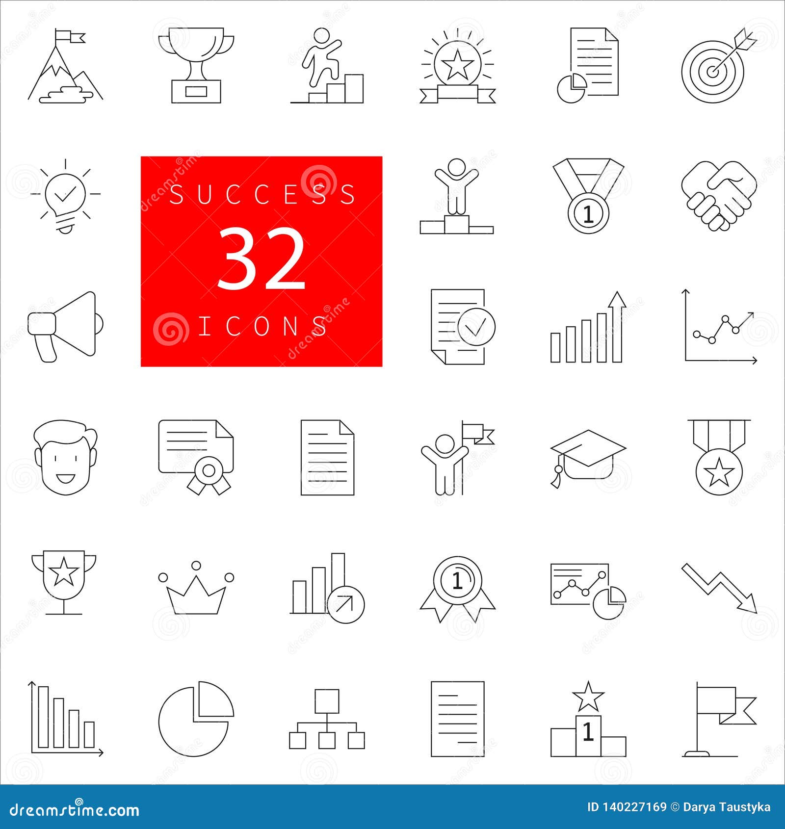Success, Awards, Achievment Elements - Minimal Thin Line Web Icon Set ... Success, Awards, Achievment Elements - Minimal Thin Line Web Icon Set ...