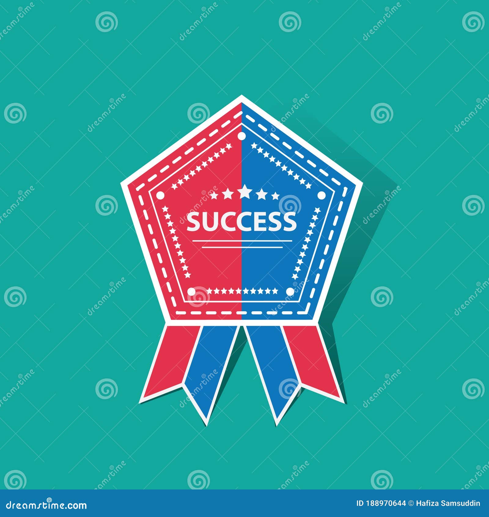 Success Badge. Vector Illustration Decorative Design Stock Vector ...