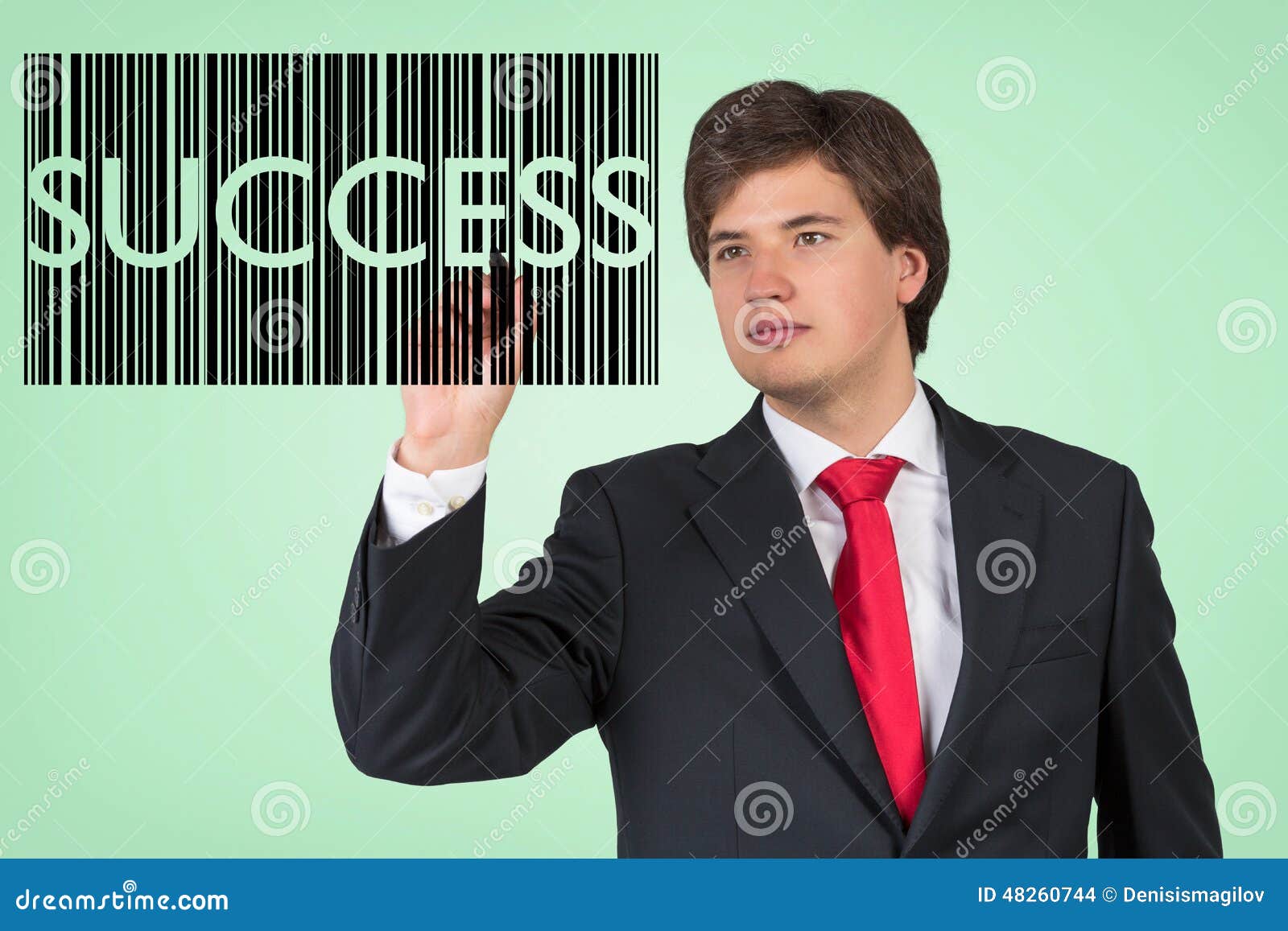 Success barcode stock photo. Image of manager, organization - 48260744