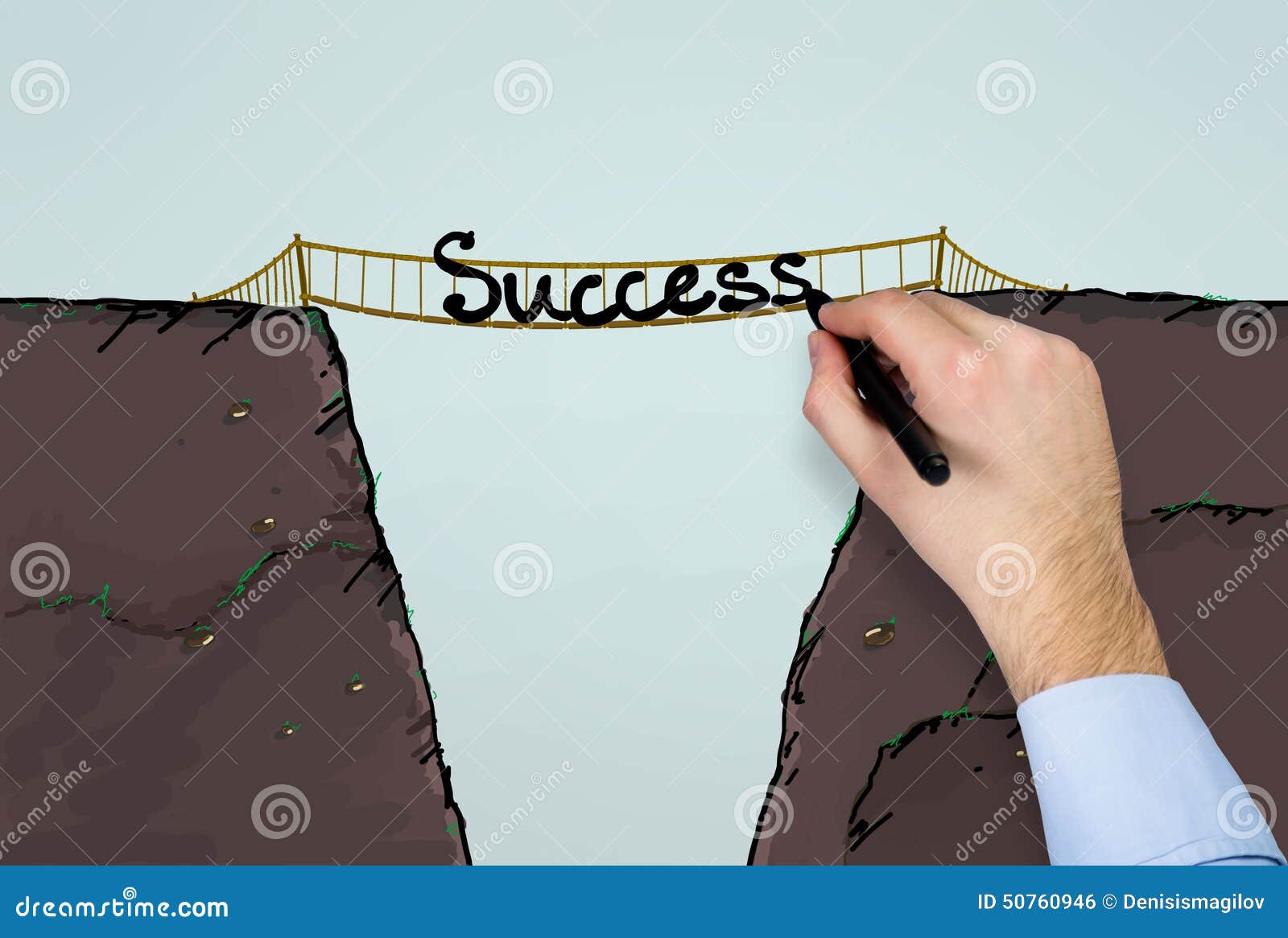 Success on bridge stock photo. Image of creativity, marketing - 50760946