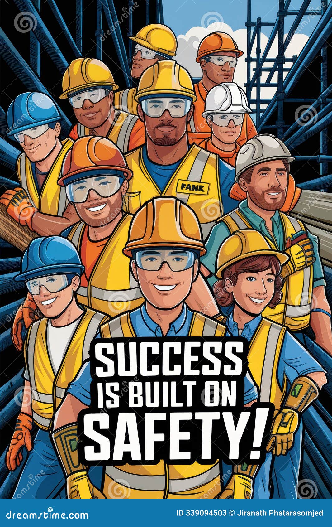 Success is Built on Safety in the Workplace Stock Illustration ...