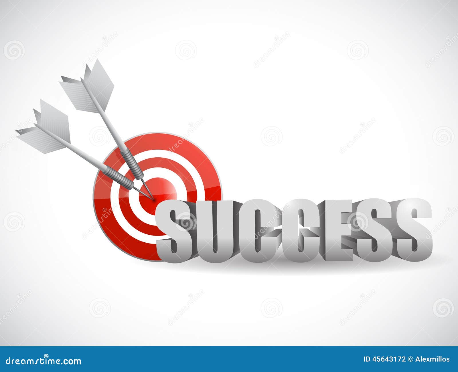 Success Bulls Eye Target Illustration Stock Illustration - Illustration ...