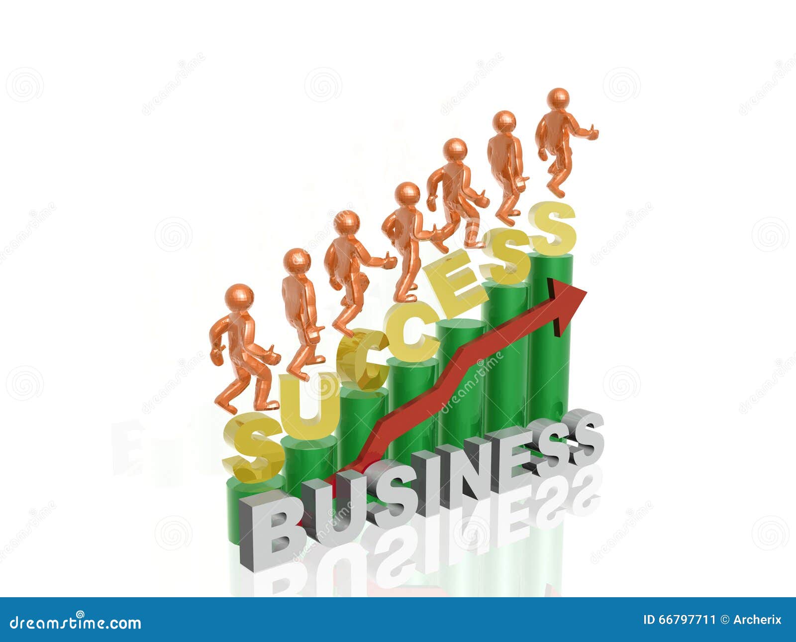 Success stock illustration. Illustration of stairs, diagram - 66797711