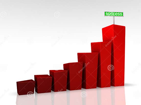 Success Business Graph stock illustration. Illustration of statistic ...