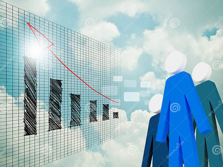 Success of business graph stock illustration. Illustration of abstract ...