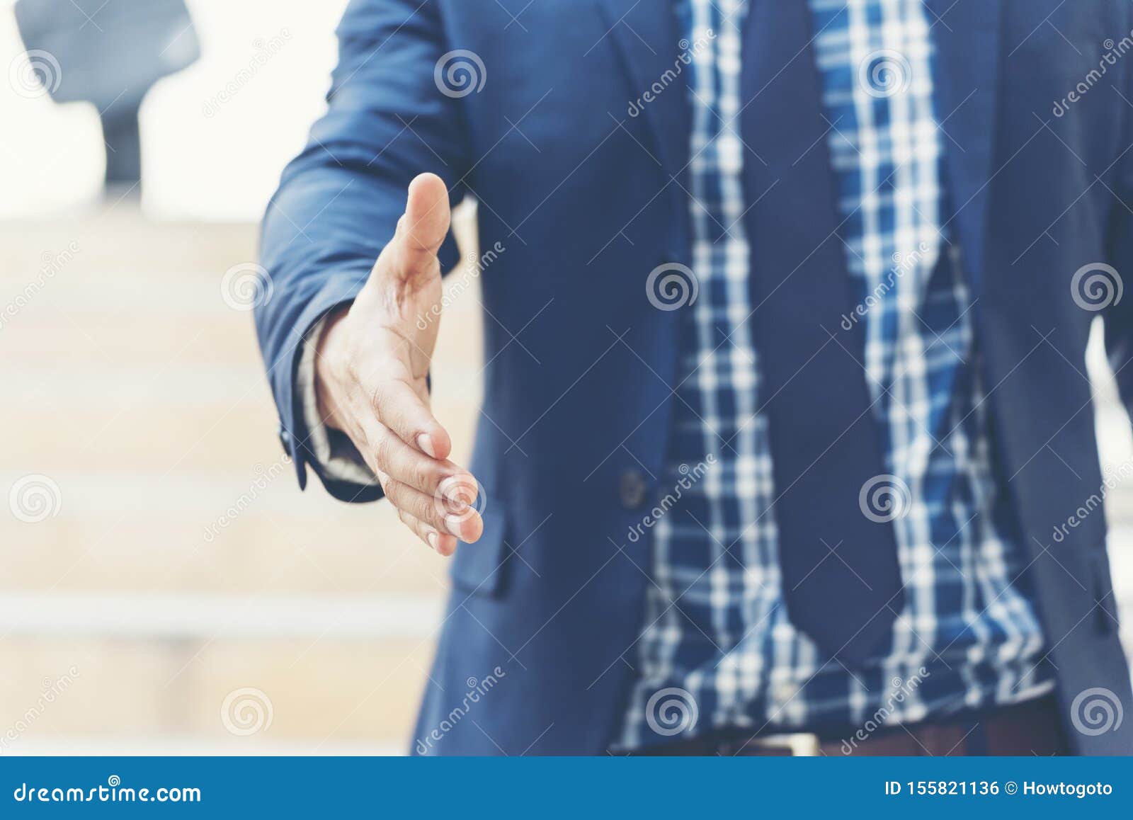 Success Business Man Giving Hand Shake Stock Photo - Image of ...