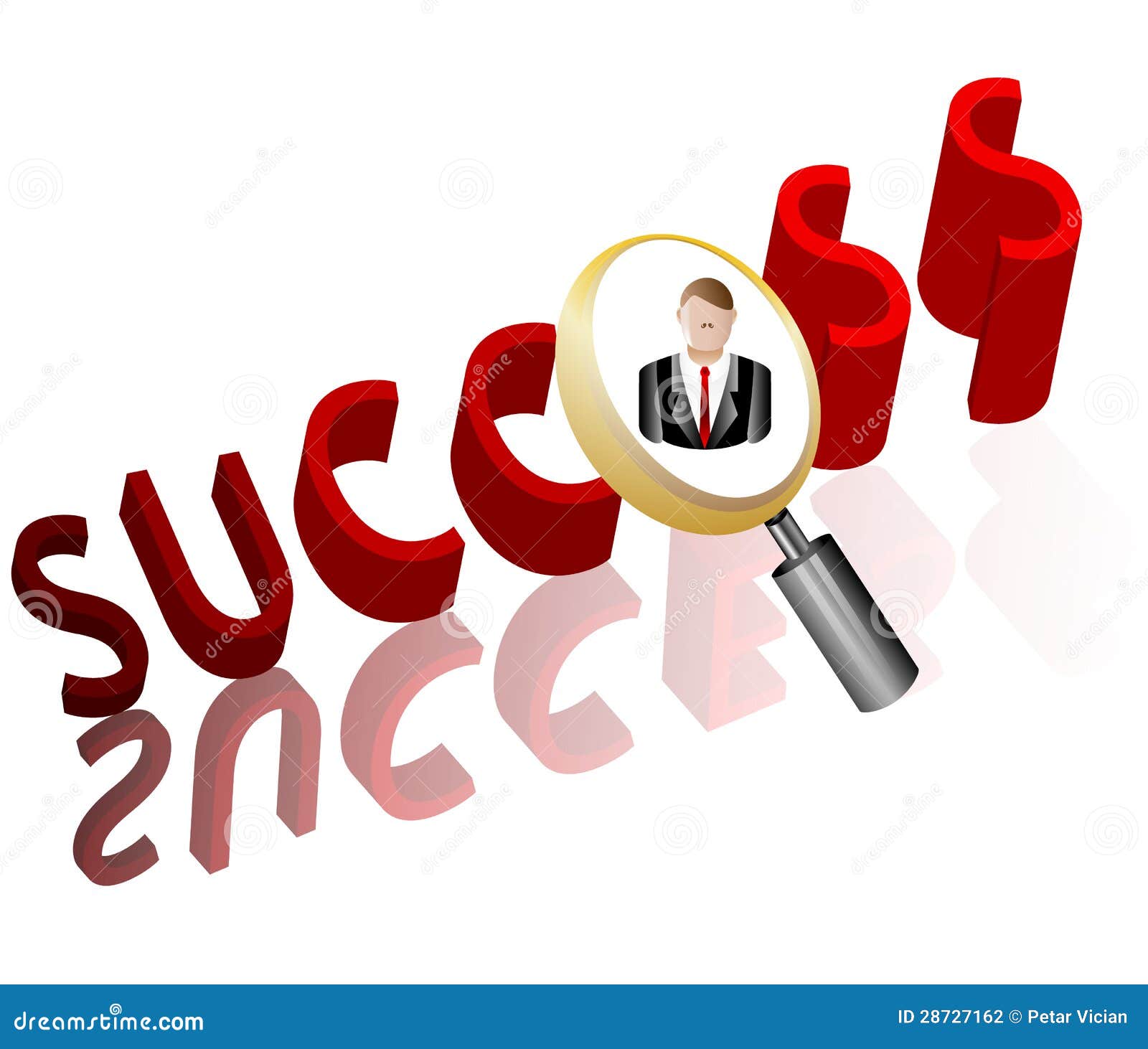 Success Business Search Employee Icon Stock Vector - Illustration of ...