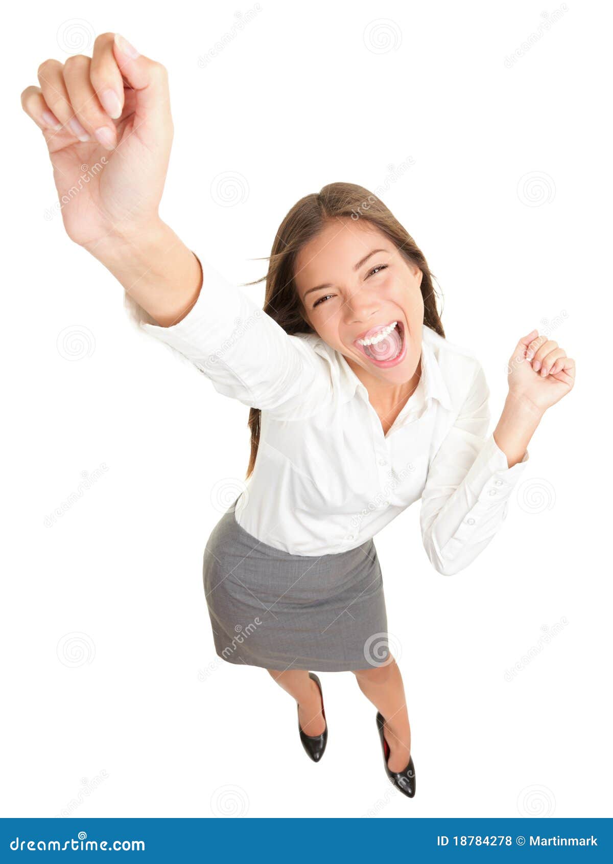 Success Business Woman Dancing Stock Photo - Image of dance, happy ...