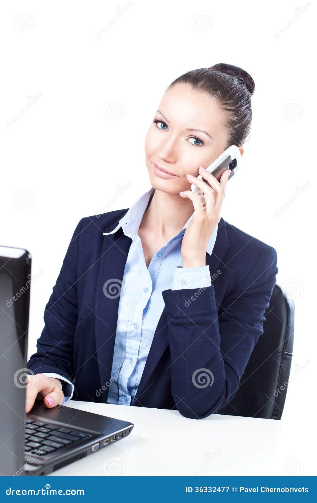 Success Business Woman Talking on the Phone Stock Image - Image of ...