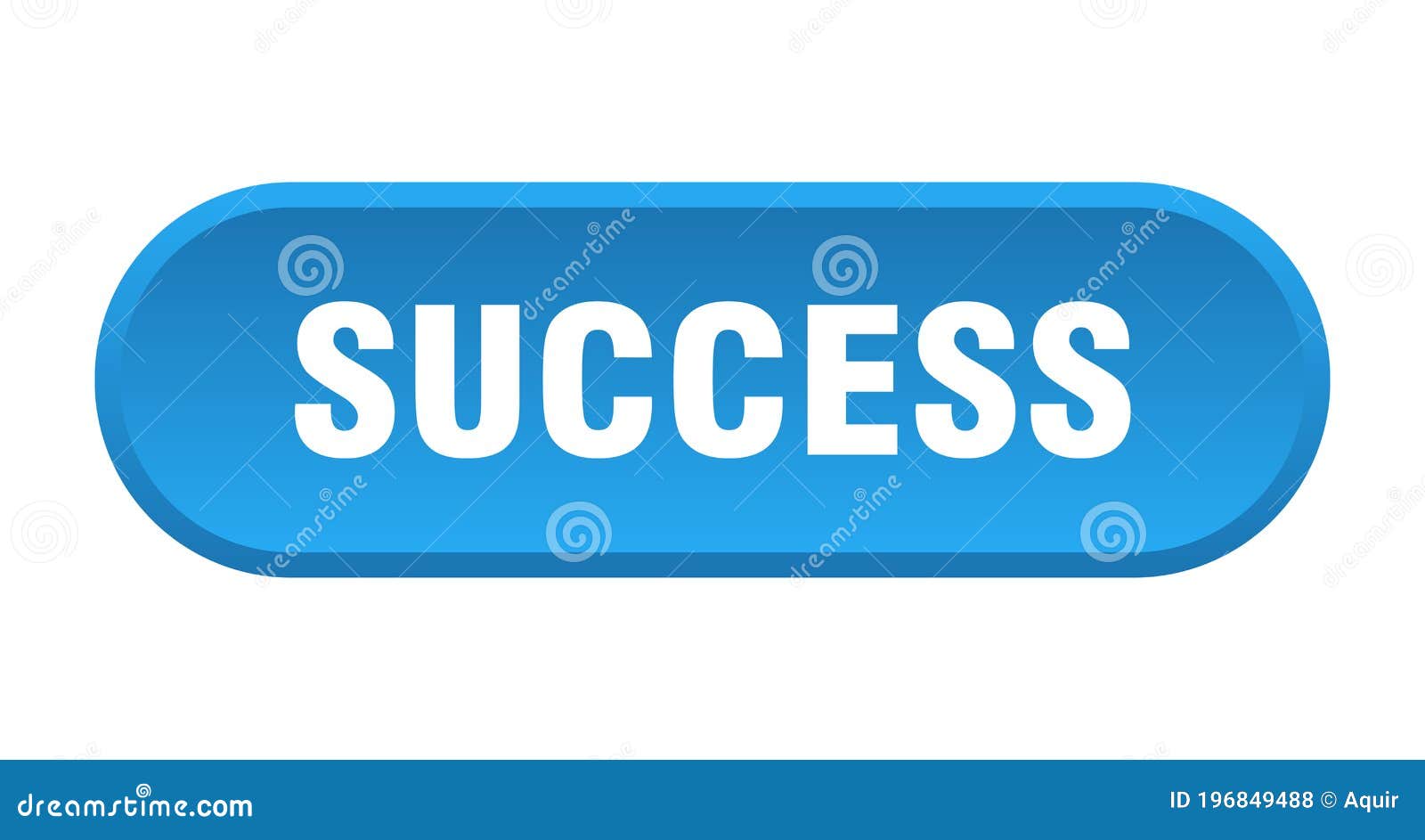 Success button stock vector. Illustration of badge, sticker - 196849488
