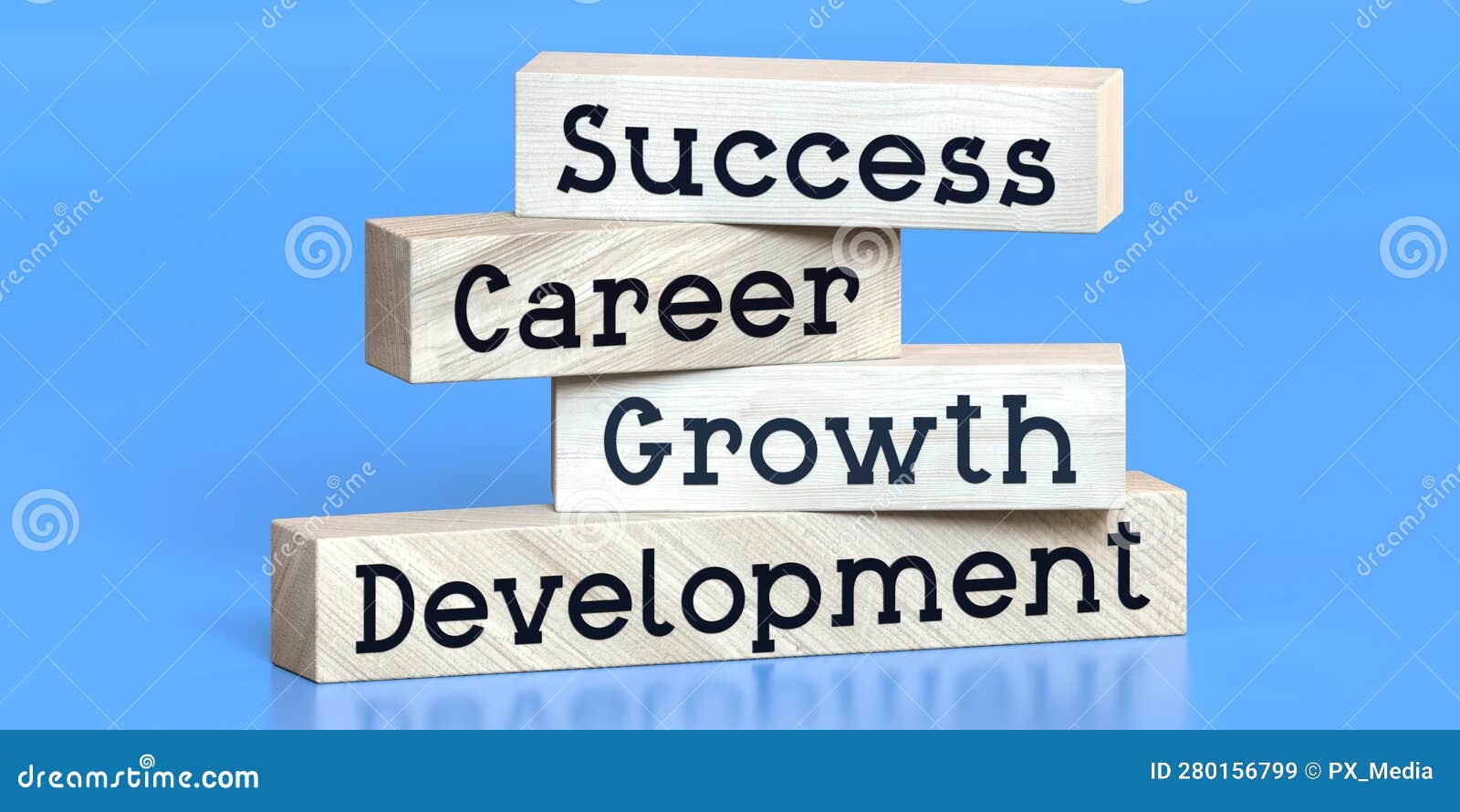 Success, Career, Growth, Development - Words on Wooden Blocks Stock ...