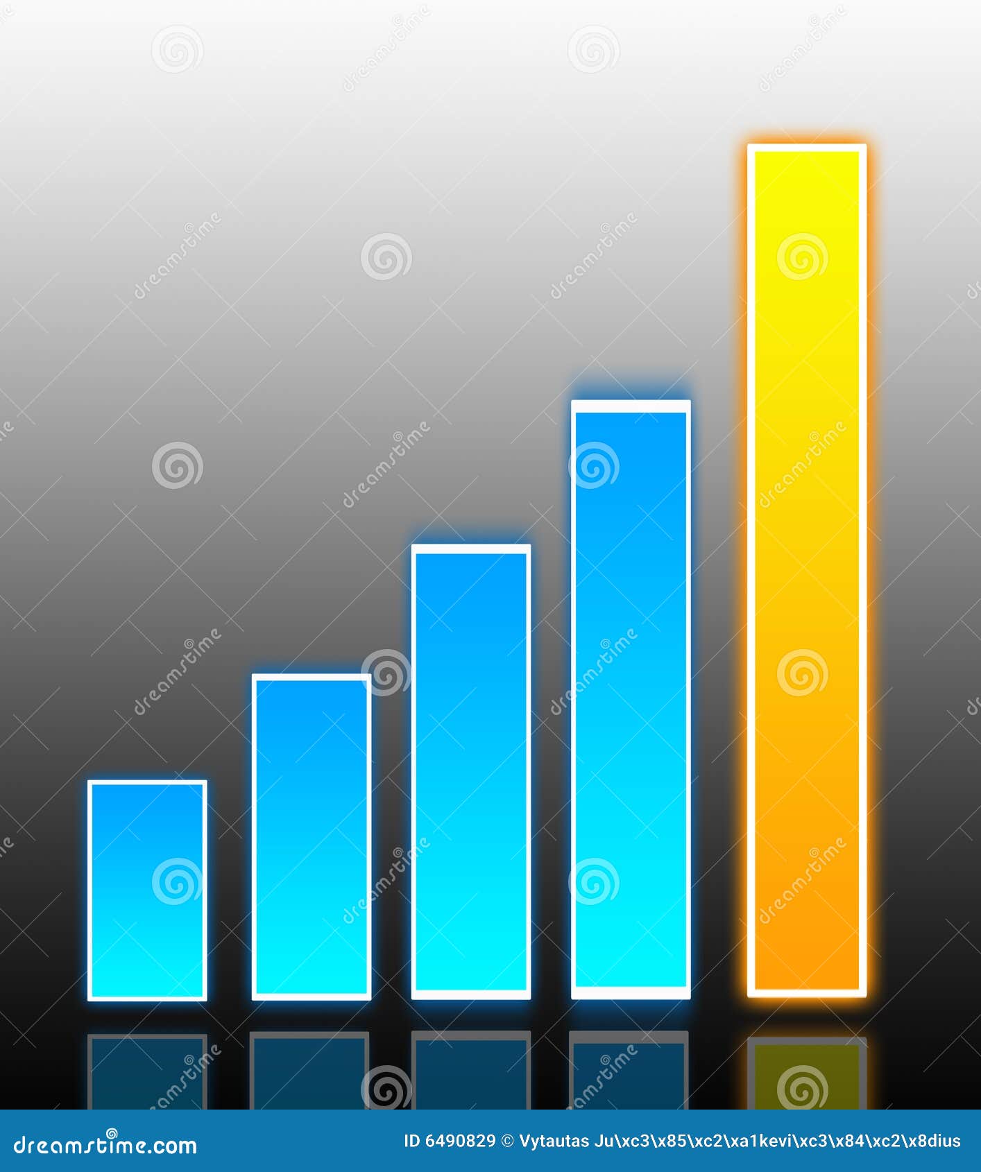 Success chart stock illustration. Illustration of improvement - 6490829