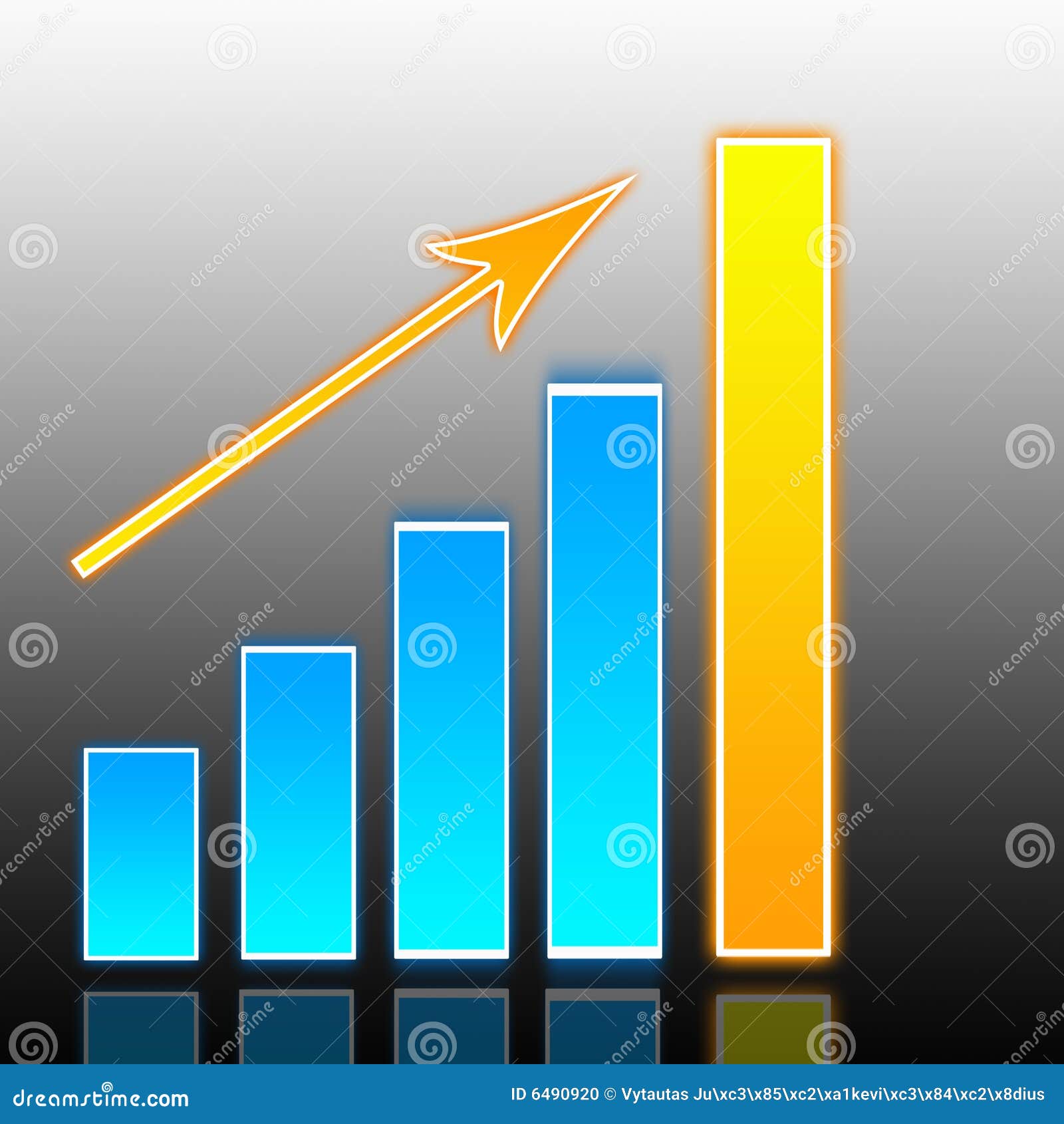Success chart stock illustration. Illustration of market - 6490920