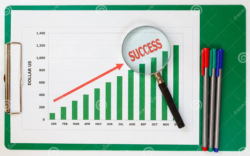 Success chart for business stock photo. Image of finance - 32281014
