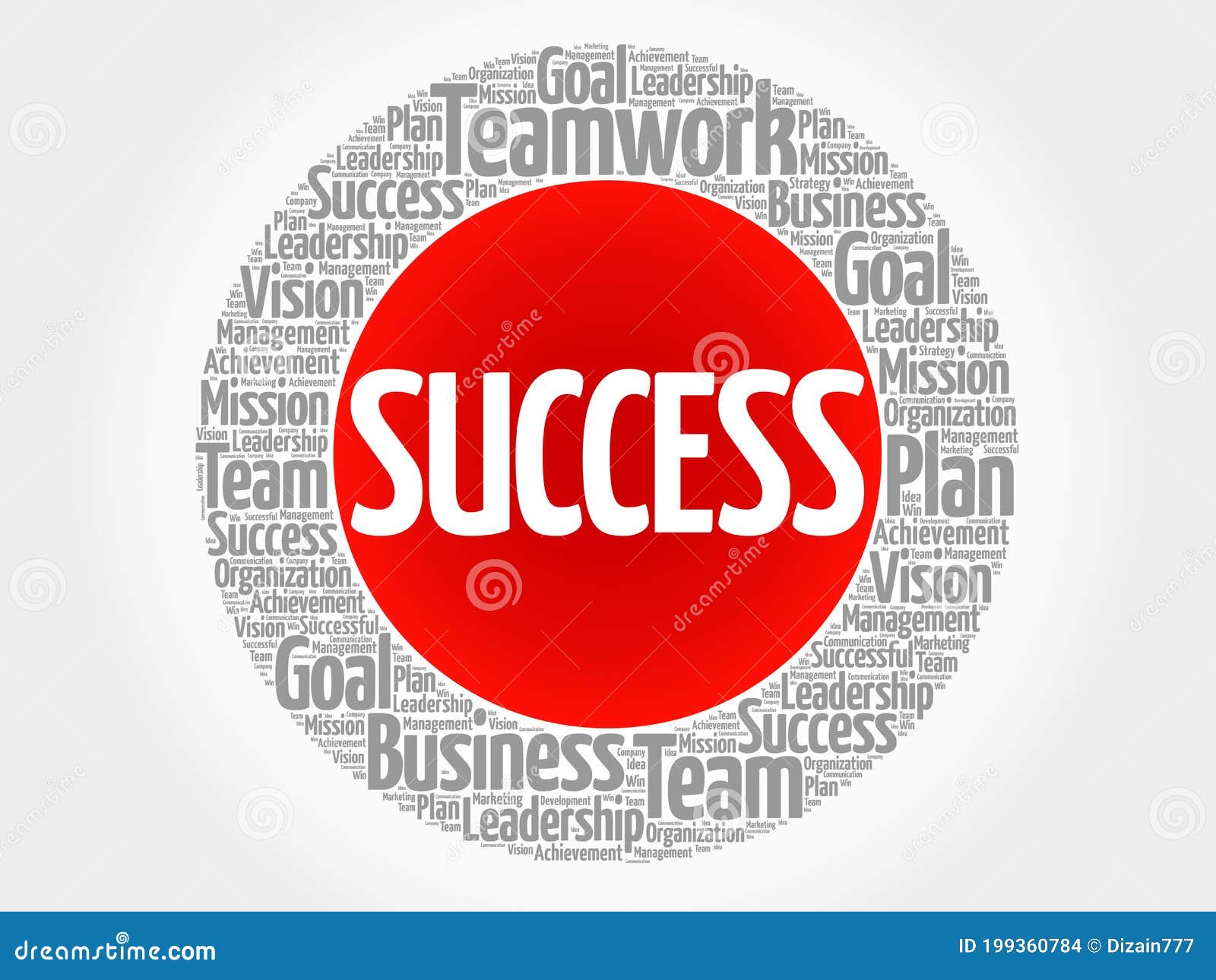 Success circle word cloud stock illustration. Illustration of concept ...