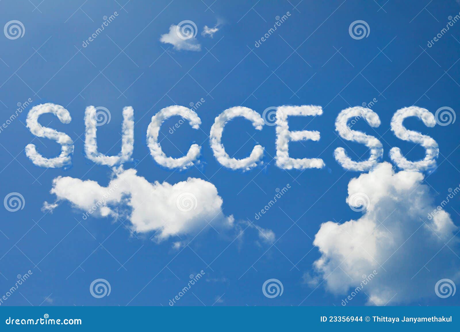 Success cloud stock illustration. Illustration of future - 23356944