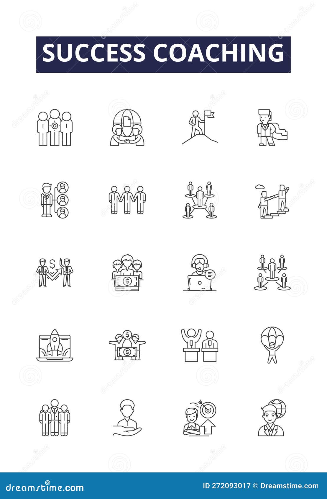 Coaching Line Icons Collection. Mentoring, Guiding, Training ... Coaching Line Icons Collection. Mentoring, Guiding, Training ...