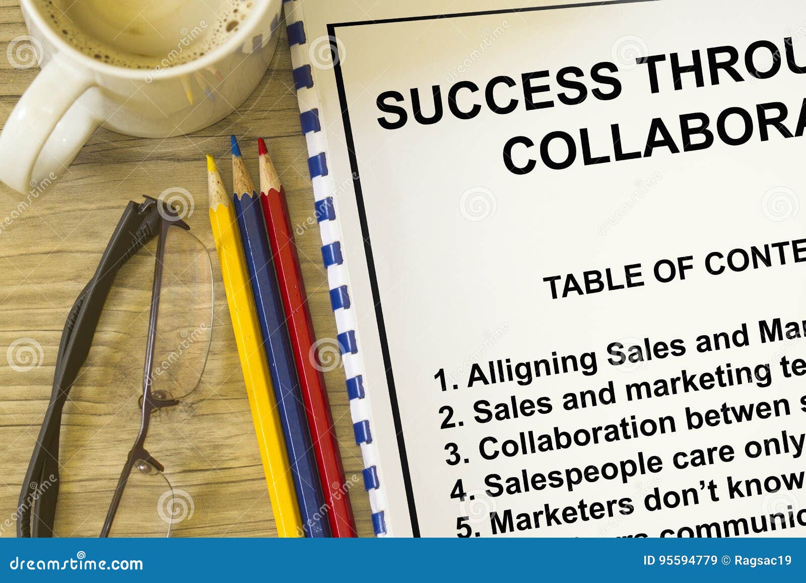 Success through Collaboration Stock Image - Image of abstract, paper ...