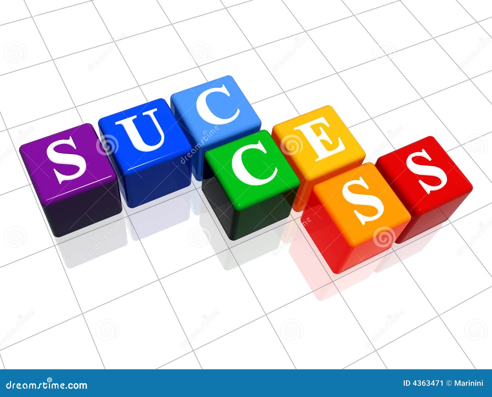 Success in colour stock illustration. Illustration of orange - 4363471