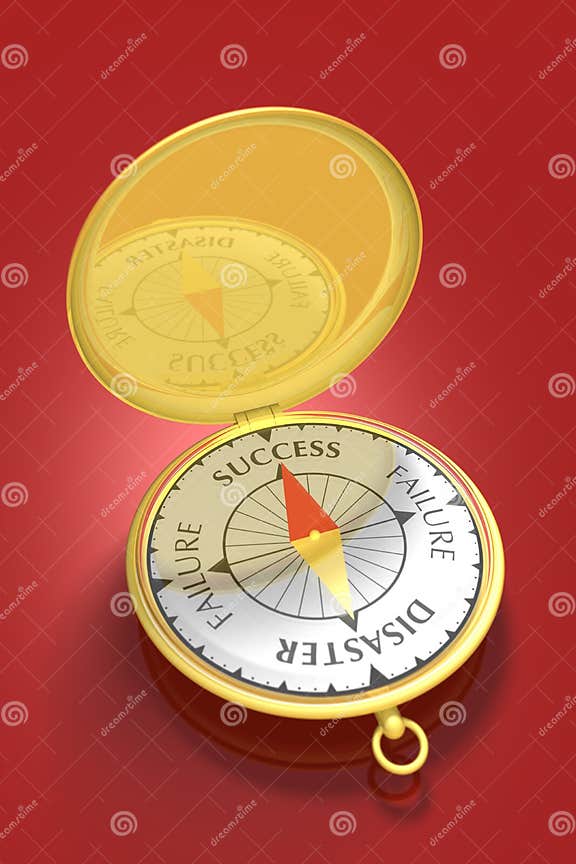 Success compass 2 stock illustration. Illustration of desaster - 272290