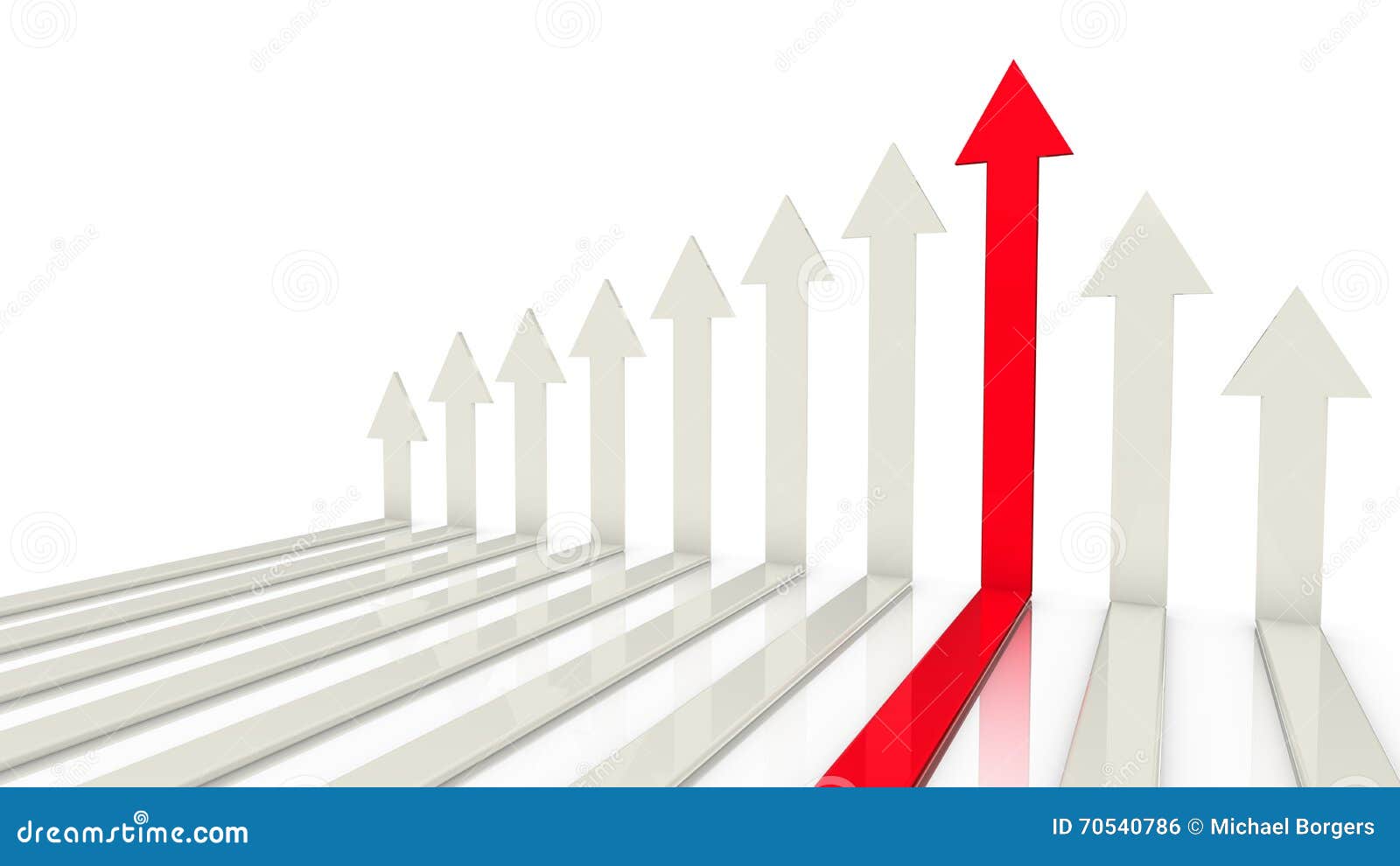 Success concept arrows stock illustration. Illustration of uniqueness ...