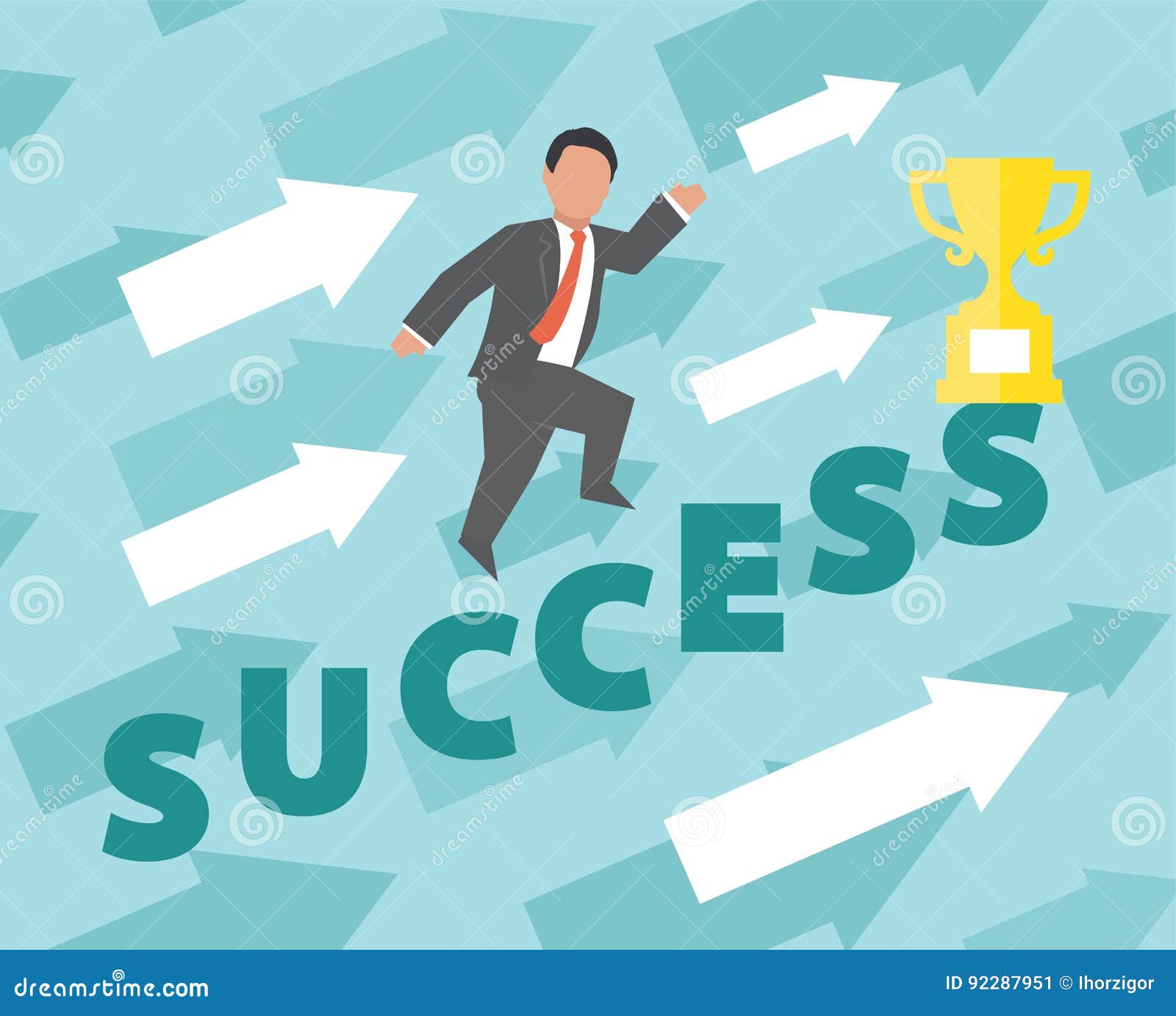 Success. Concept Business Illustration. Stock Vector - Illustration of ...