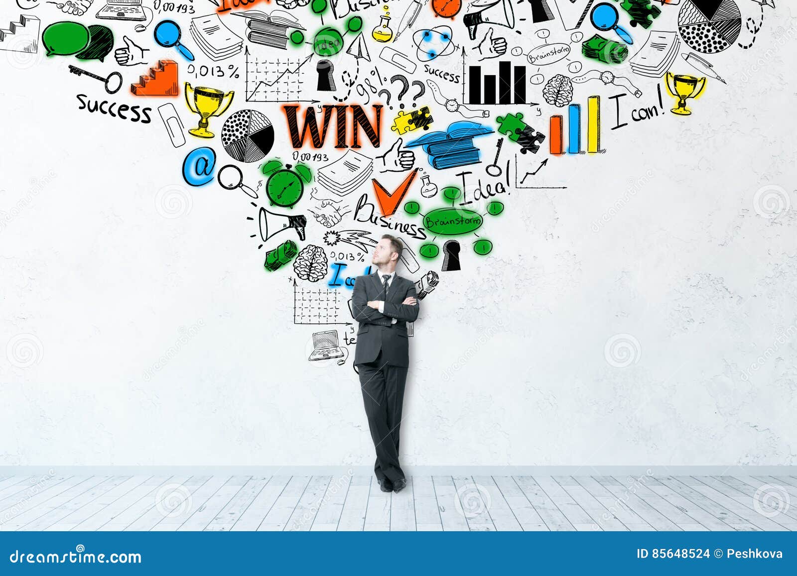 Success concept stock illustration. Illustration of idea - 85648524