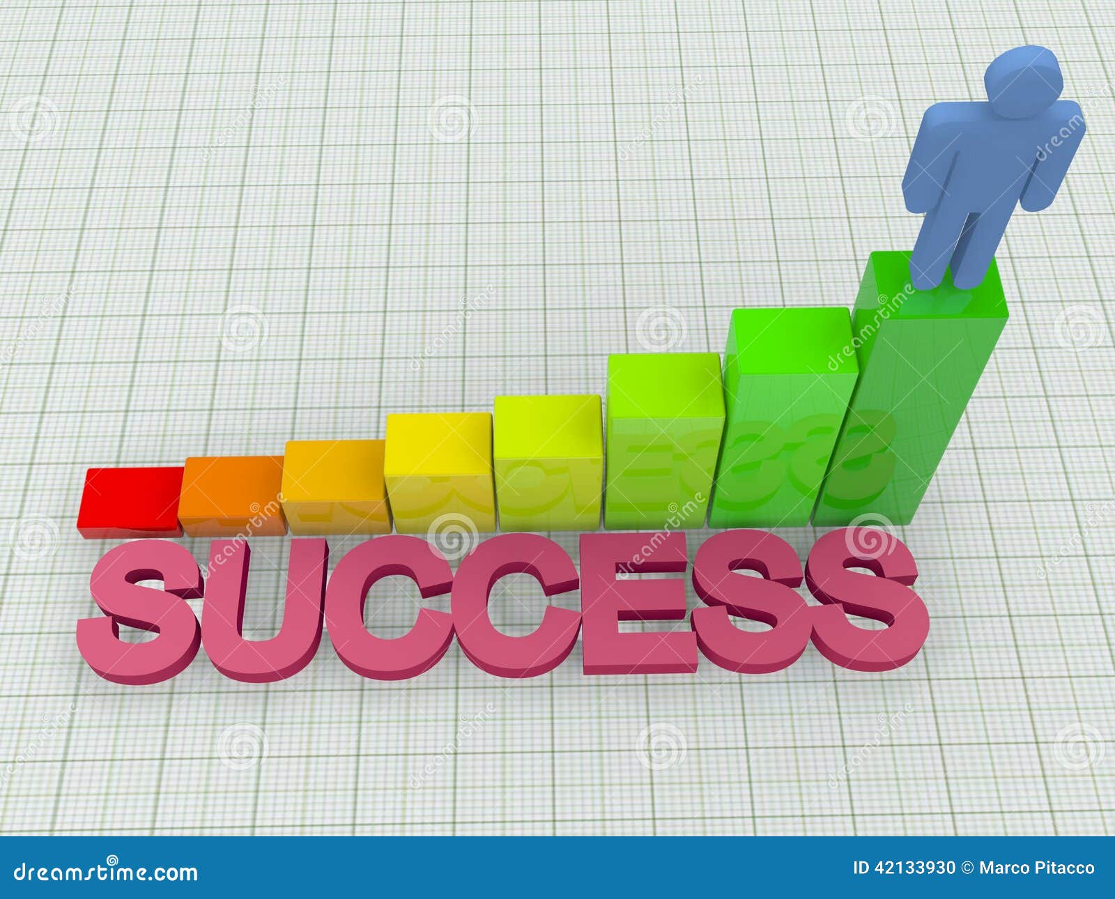 Success concept stock illustration. Illustration of bars - 42133930