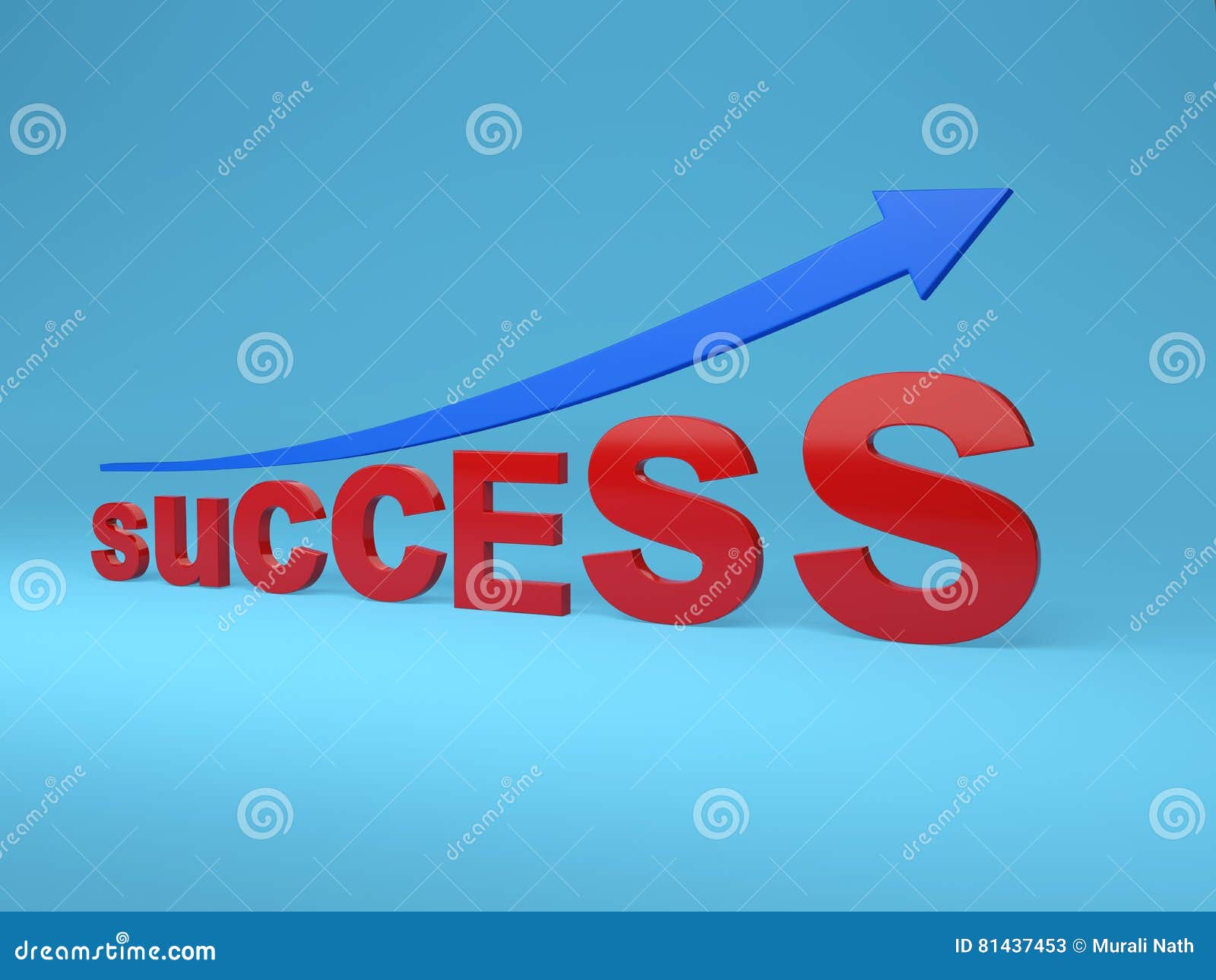 Success Concept - 3D Rendering Image Stock Illustration - Illustration ...