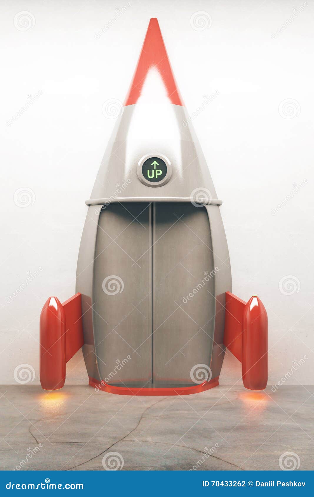 Success concept lift stock illustration. Illustration of elevator ...