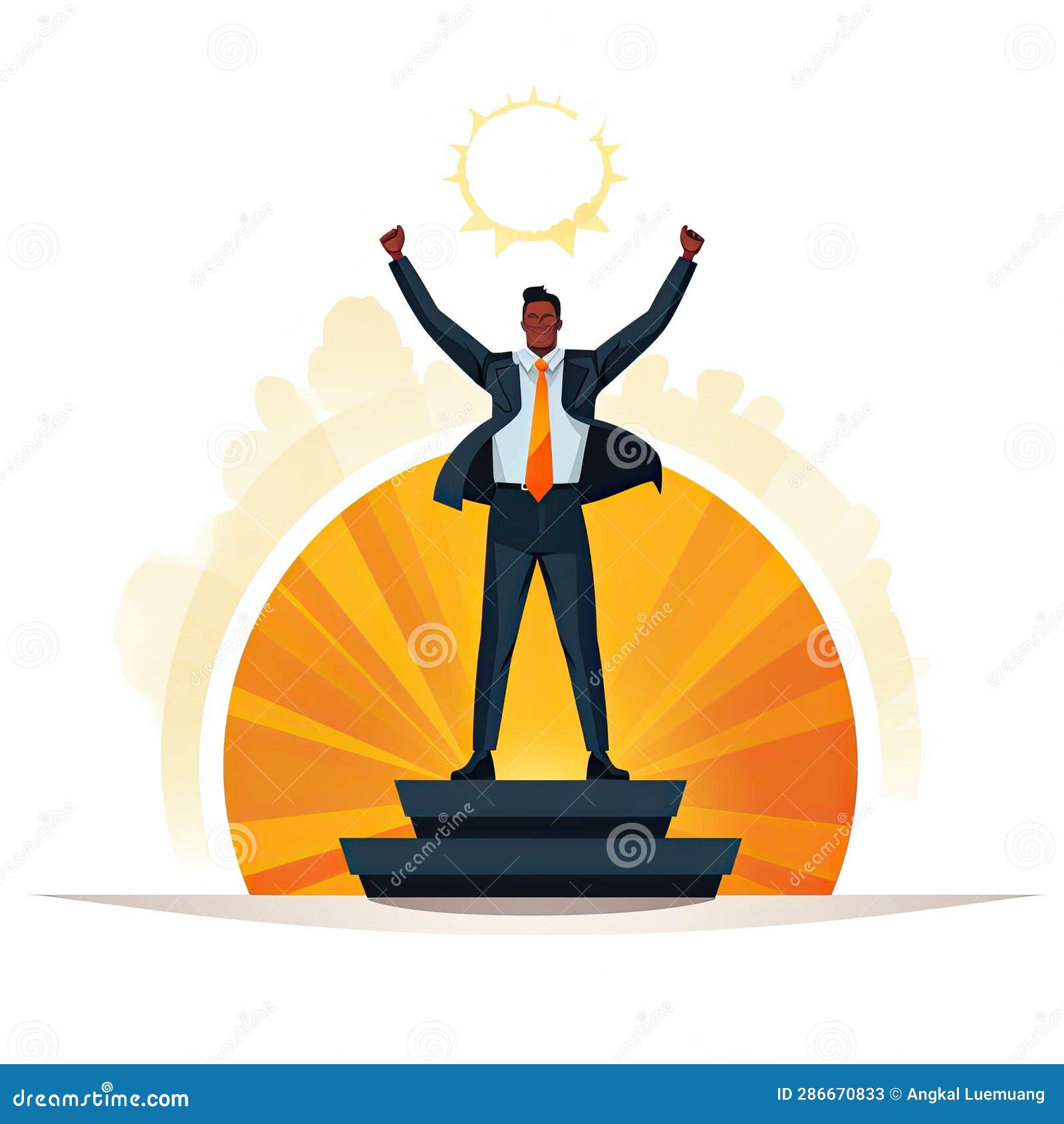 Success Concept. Men Celebrating Victory with Gold Cup in Hands Victory ...