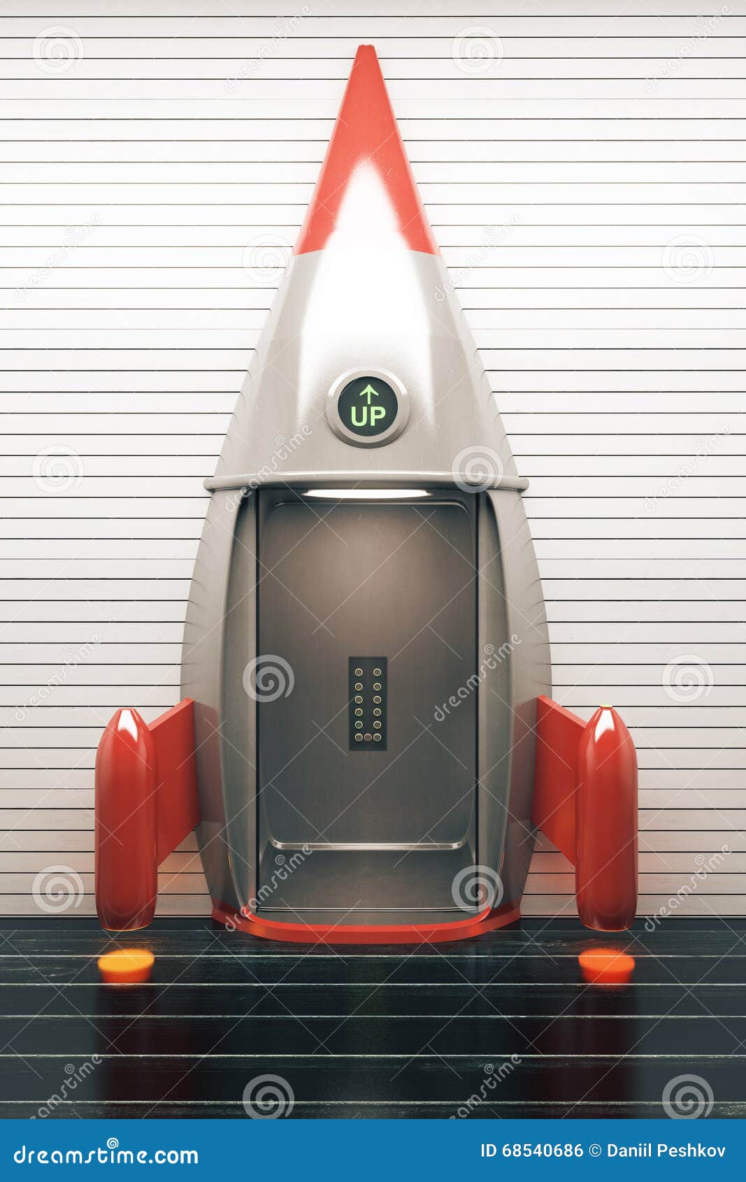 Success concept open lift stock illustration. Illustration of ...