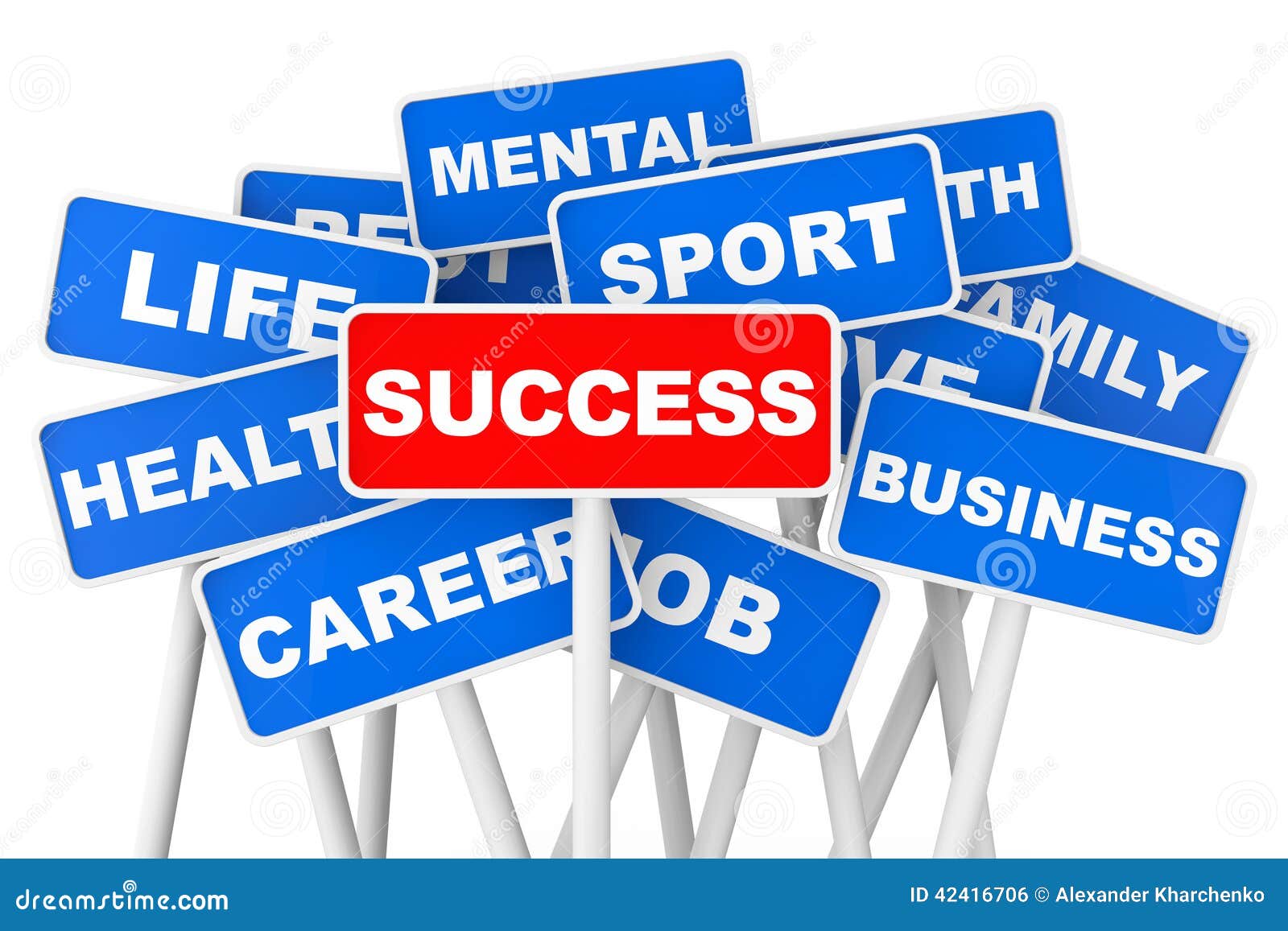Success Concept. Success Banner Sign Stock Photo - Image of isolated ...