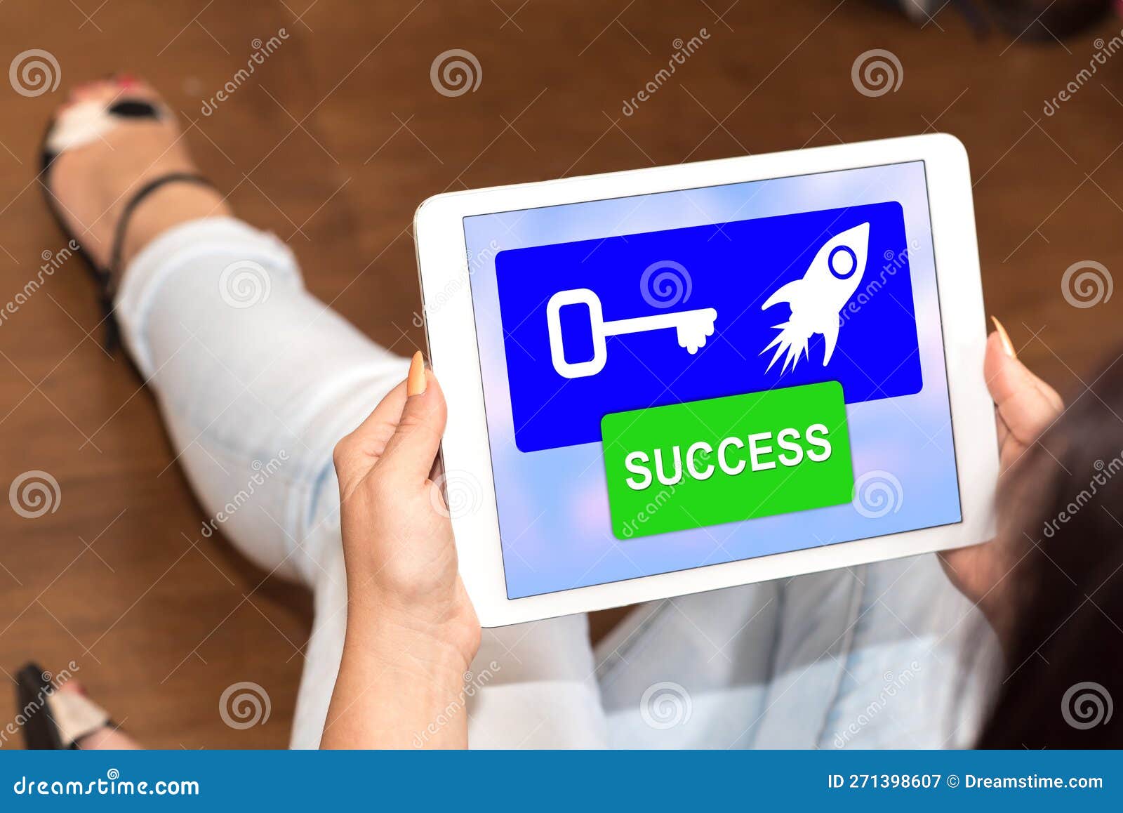 Success Concept on a Tablet Stock Image - Image of goal, achievement ...